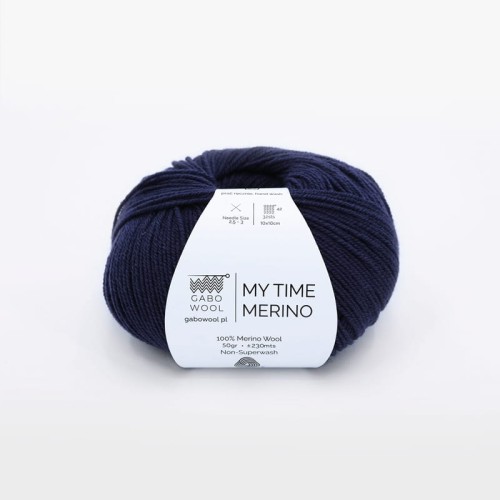 Włóczka Gabo Wool My Time Merino 938 / ciemny granat - Kokonki