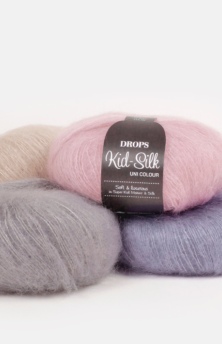Włóczka Drops Kid-Silk - moher z jedwabiem - Kokonki - motki ombre
