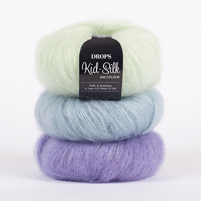 Włóczka Drops Kid-Silk - moher z jedwabiem - Kokonki - motki ombre